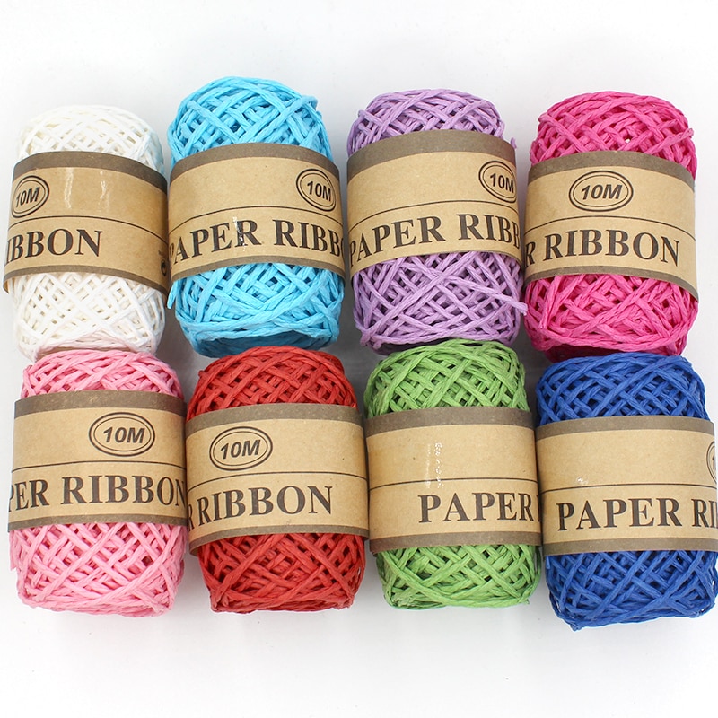 2MM 10Meter Paper Rope DIY Hand-Woven Mix Color Na... – Vicedeal