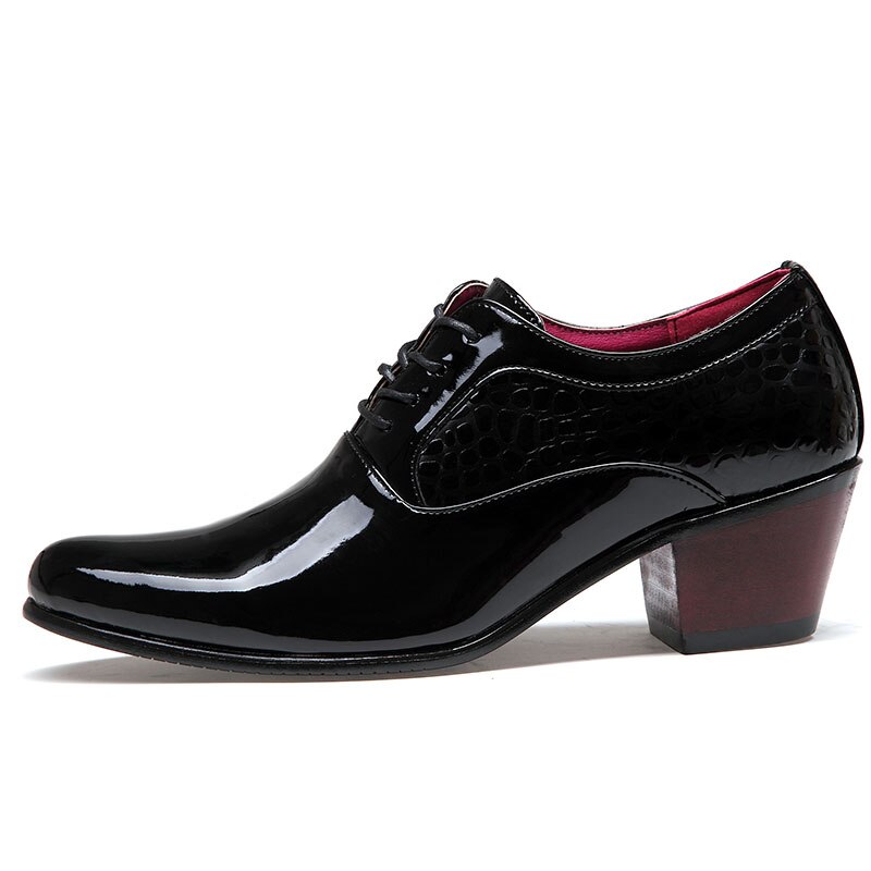 WOLF WHO Men Dress Wedding Shoes Glossy Leather 6c... – Grandado