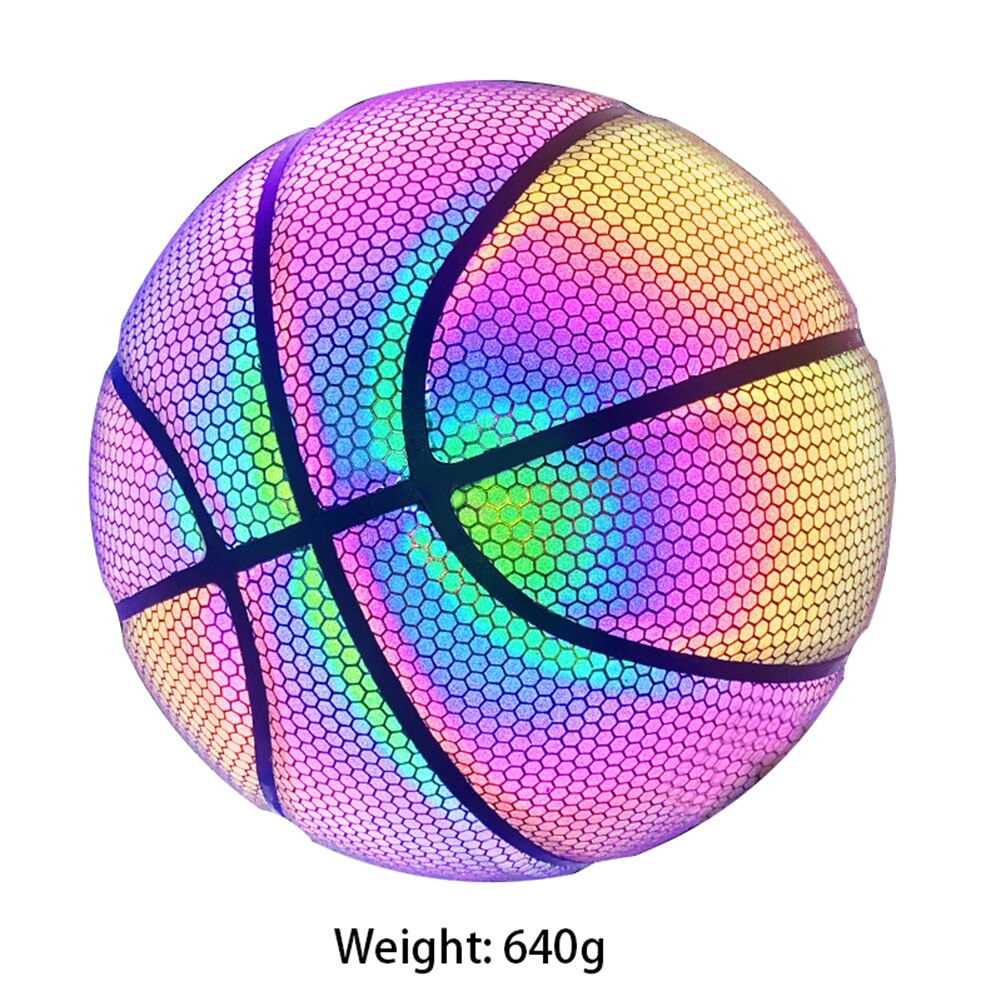 Colorful Holographic Reflective Basketball Ball PU... – Grandado