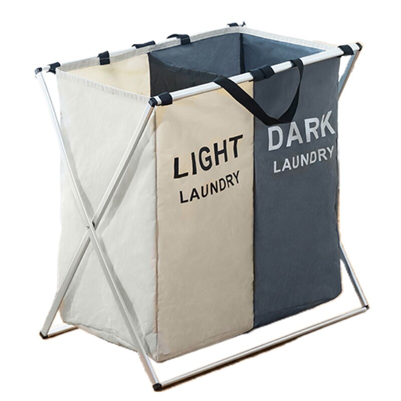 Bathroom Foldable Double Compartment Large Laundry... – Grandado