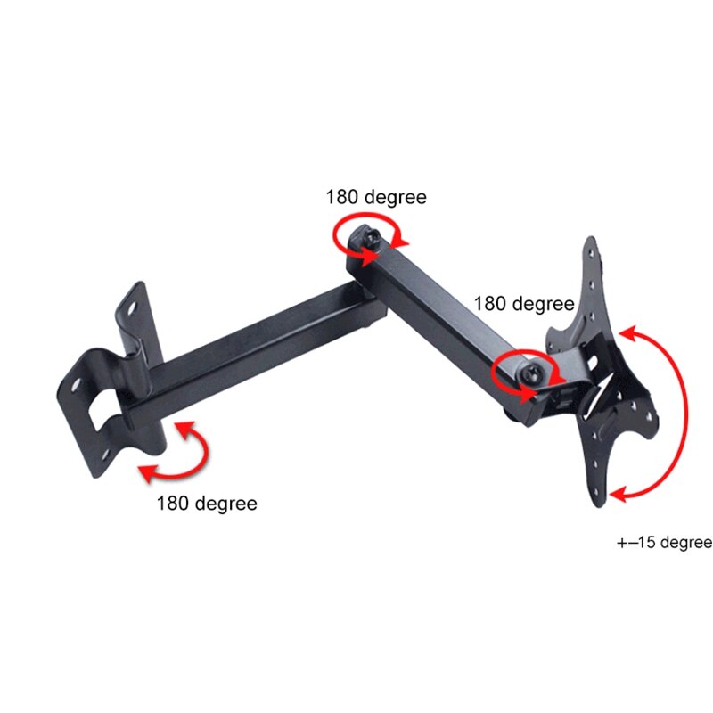 10 Inch-27 Inch Retractable TV Wall Mount Bracket ... – Grandado