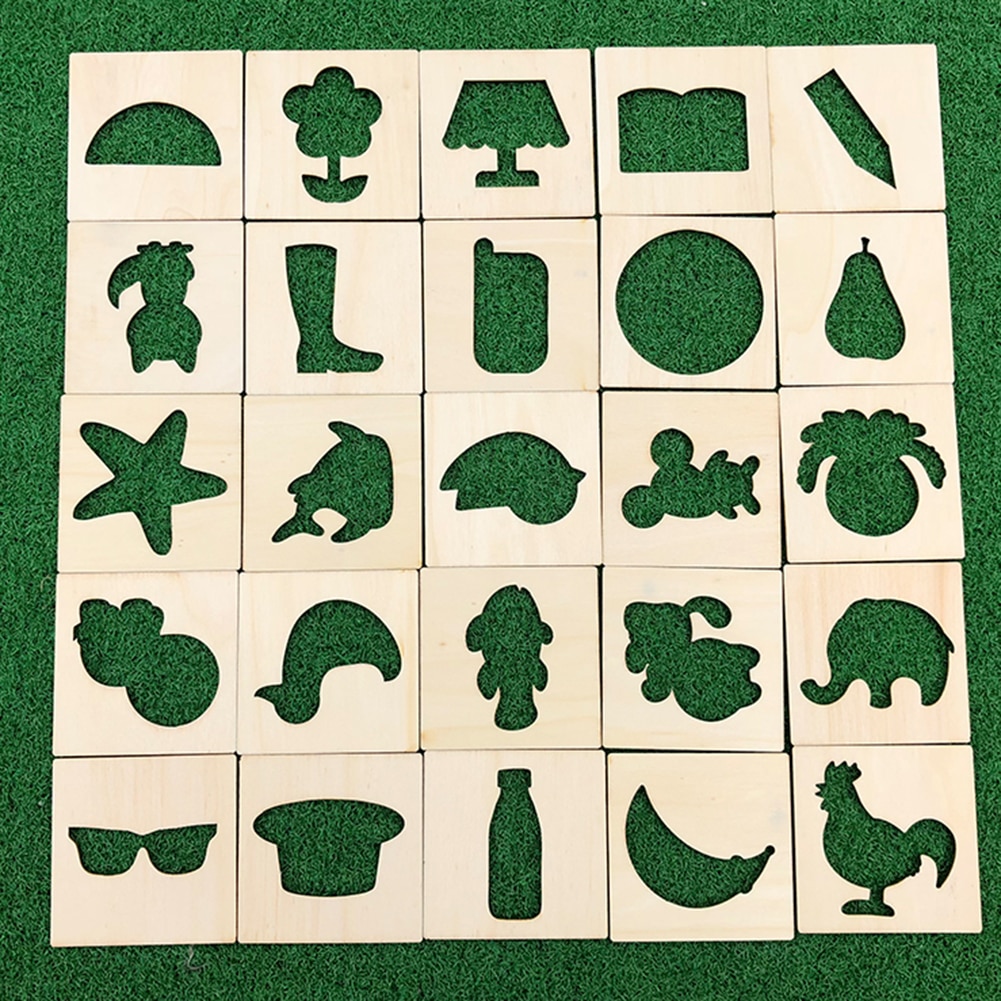 1 Set Kids Painting Board Set Wooden Painting Graf... – Grandado