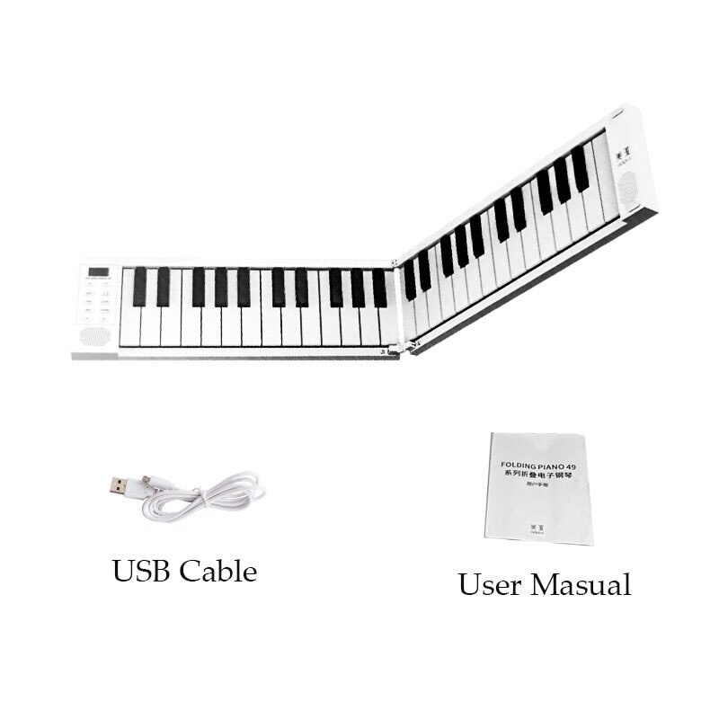 MIDI keyboards 49 Keys Portable hand-rolled piano ... – Vicedeal