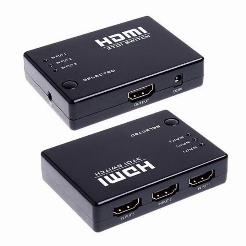 3 Ports HDMI Switch Switcher 1080P 3 into 1 Splitt... – Grandado