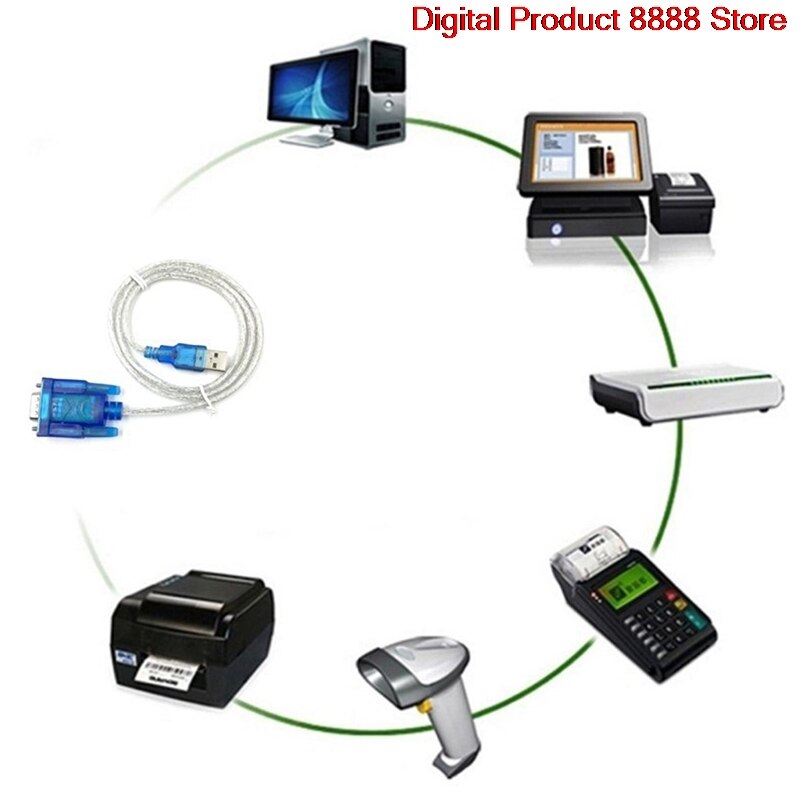 USB to RS232 Serial Port DB9 9 Pin Male COM Port C... – Vicedeal