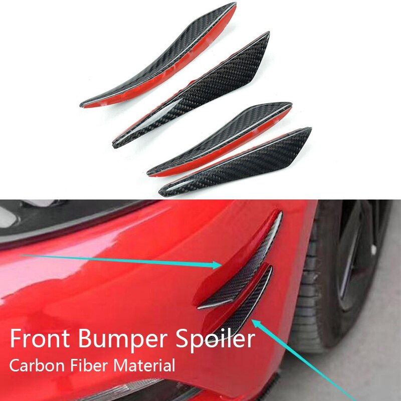 Real Carbon Fiber Front Bumper Side Splitter Spoil... – Vicedeal