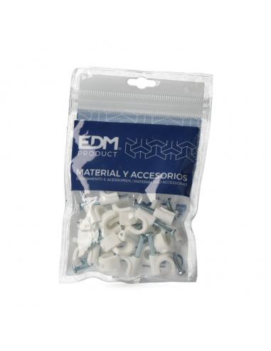 EDM Grapa blanca cable manguera tubular 2x1,5 enva... – Grandado