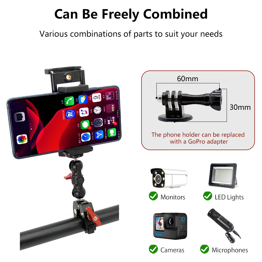 Multifunctionele Magic Arm Super Clamp Ball Head C... – Vicedeal