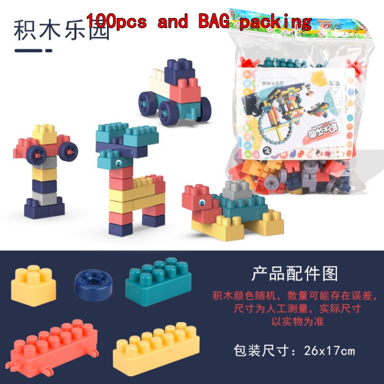 100-300 Pcs Classic Gratis Geassembleerde Bouwstee... – Grandado