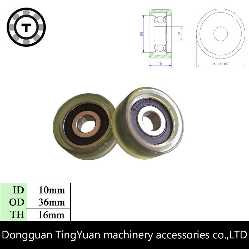 5PCS TPU 6200RS bearing roller wheel guide sliding... – Grandado