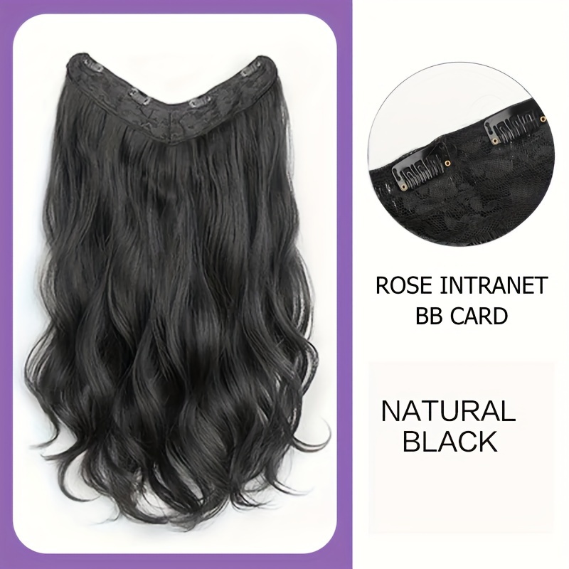 Synthetic Long Wavy U-shaped Clip In Hair Extensio... – Grandado