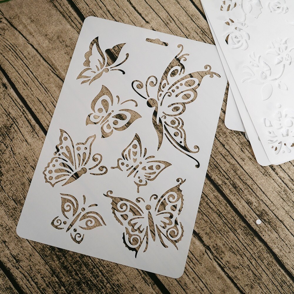 DIY Craft Butterfly Layering Stencils For Walls Pa... – Grandado