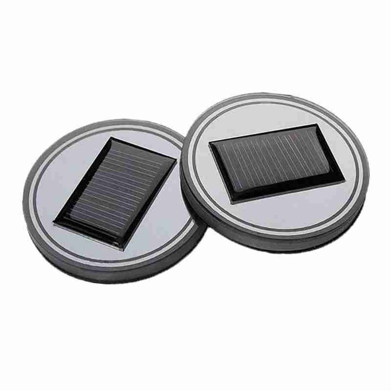 2 Stuks Led Auto Coaster Licht Solar Lichtgevende ... – Grandado