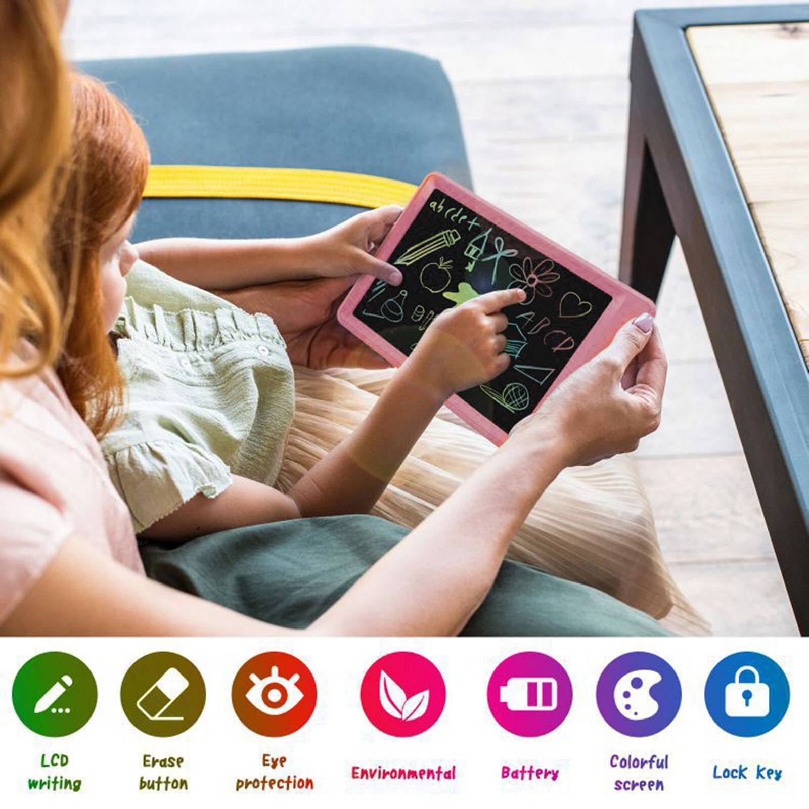 Kids' LCD Writing Tablet 10 Inch Vivid Colorful Do... – Vicedeal