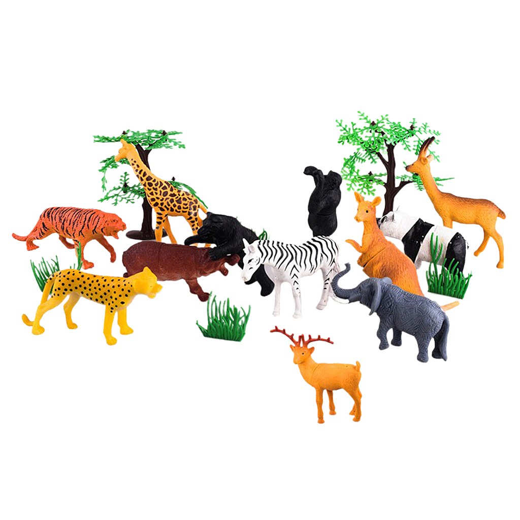 Realistic Land Animal Model Toy Plastic Figure Zoo... – Vicedeal