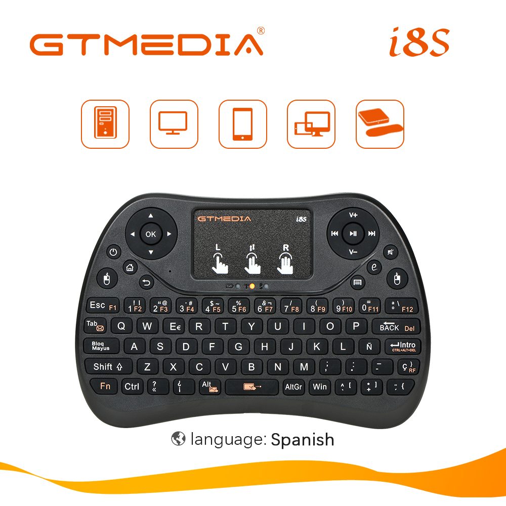 2.4G Mini Wireless Keyboard Spanish English Air Mo... – Grandado