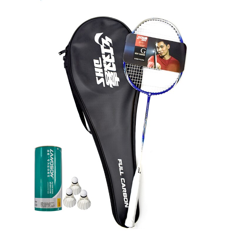DHS Badminton Racket Set Carbon Fiber Badminton Ra... – Grandado