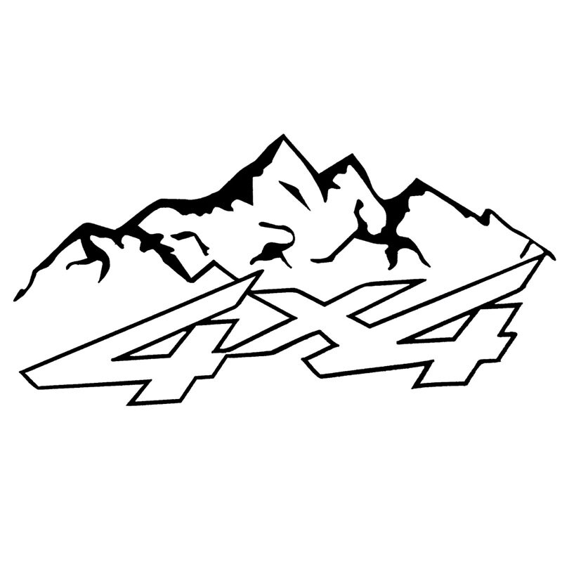 16.6Cm * 8.3Cm 4X4 Mountain Offroad Mode Vinyl Dec... – Vicedeal