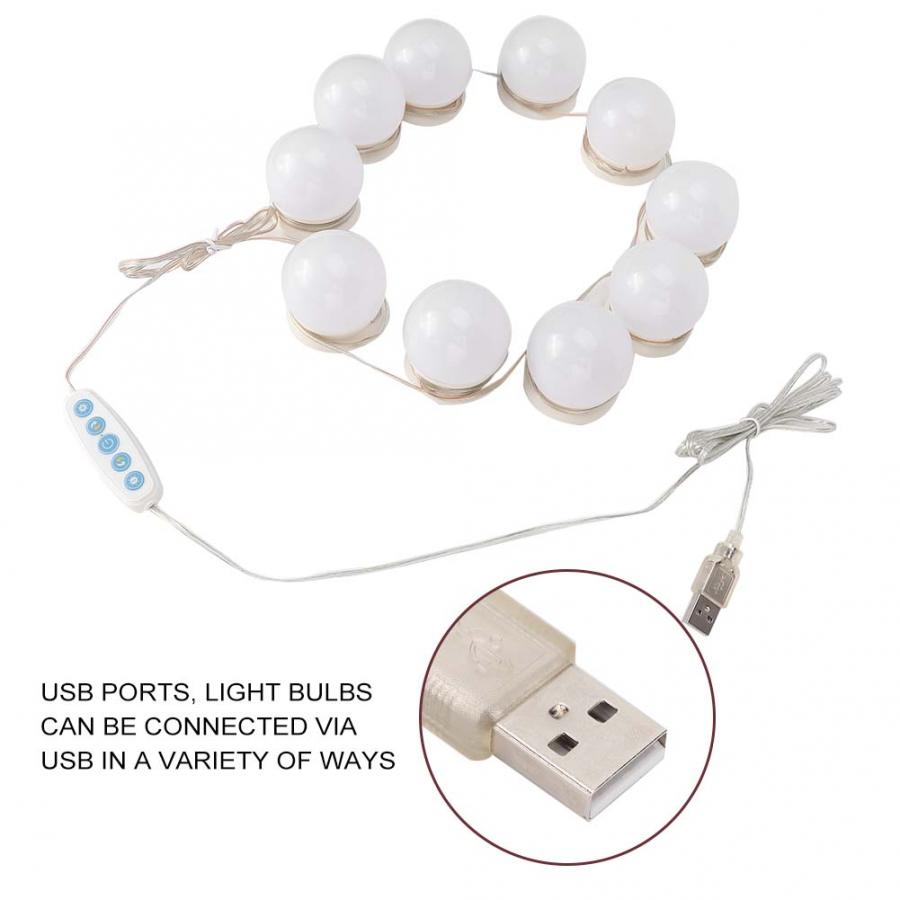 Makeup Kit Full 10Pcs USB LED 5 Color Temperature ... – Grandado