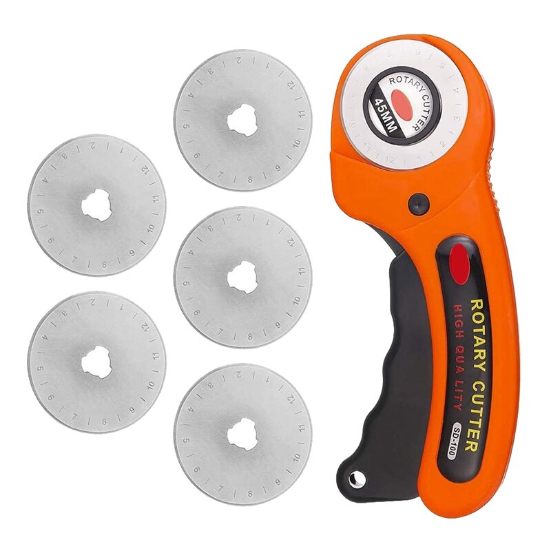 45Mm Rotary Cutting Tool + 5 Extra Reserve Messen,... – Grandado