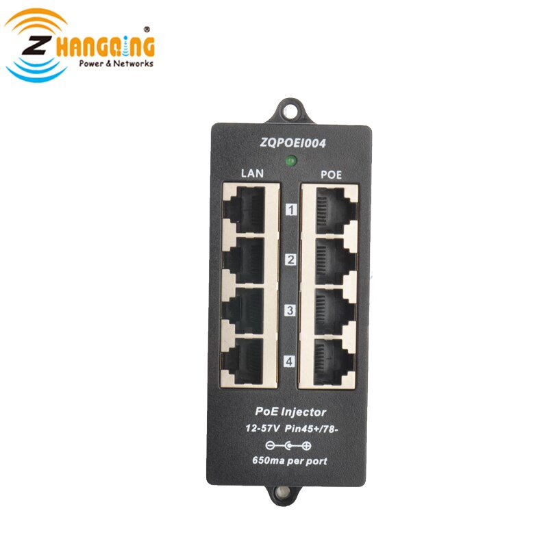 Surveillance PoE Injector 4 Port PoE Patch Panel 1... – Grandado