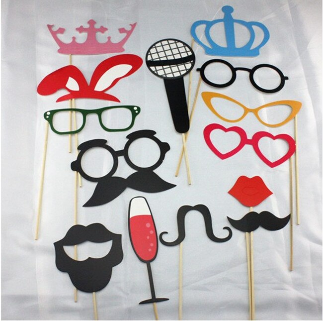 31pcs/lot cat glass Wedding Photo Booth Props Part... – Grandado