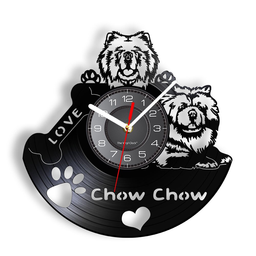 Chow Chow Verliefd Vintage Vinyl Record Wandklok S... – Vicedeal