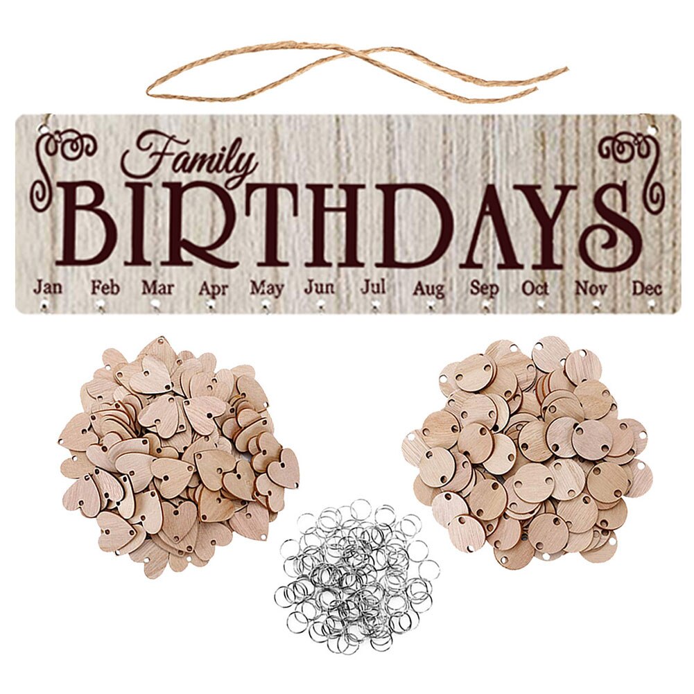 Family And Friends Wooden Birthday Reminder Wall H... – Grandado