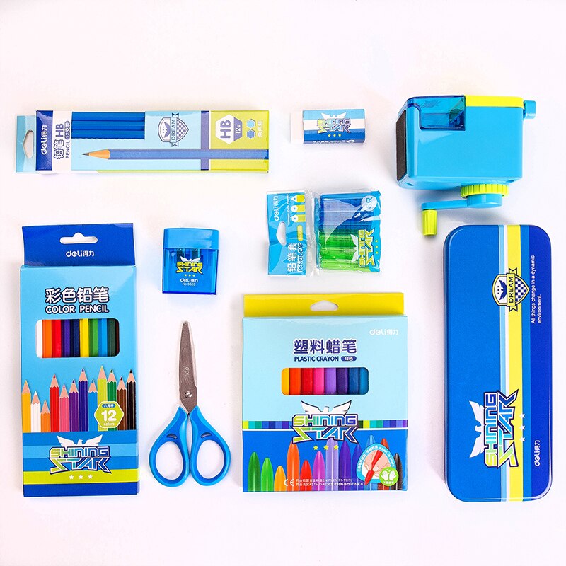 Deli 9665 Student Children stationery set Great se... – Grandado