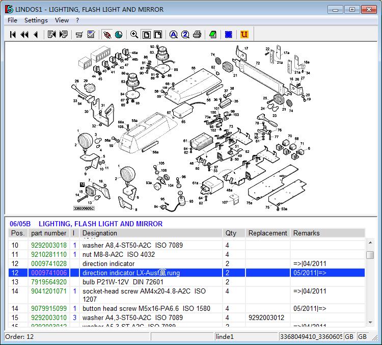 Linde forklift part 0009741006 direction indicator... – Grandado