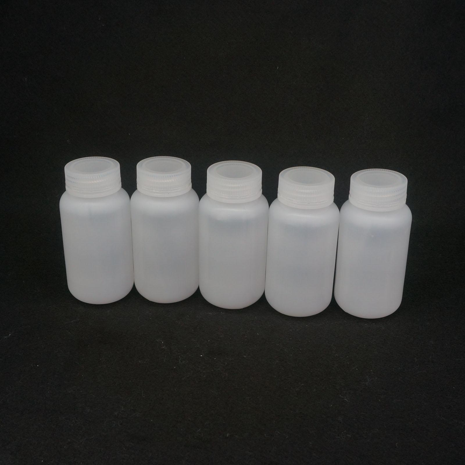 Lot5 250ml White PP Plastic Cylindrical Chemical C... – Grandado