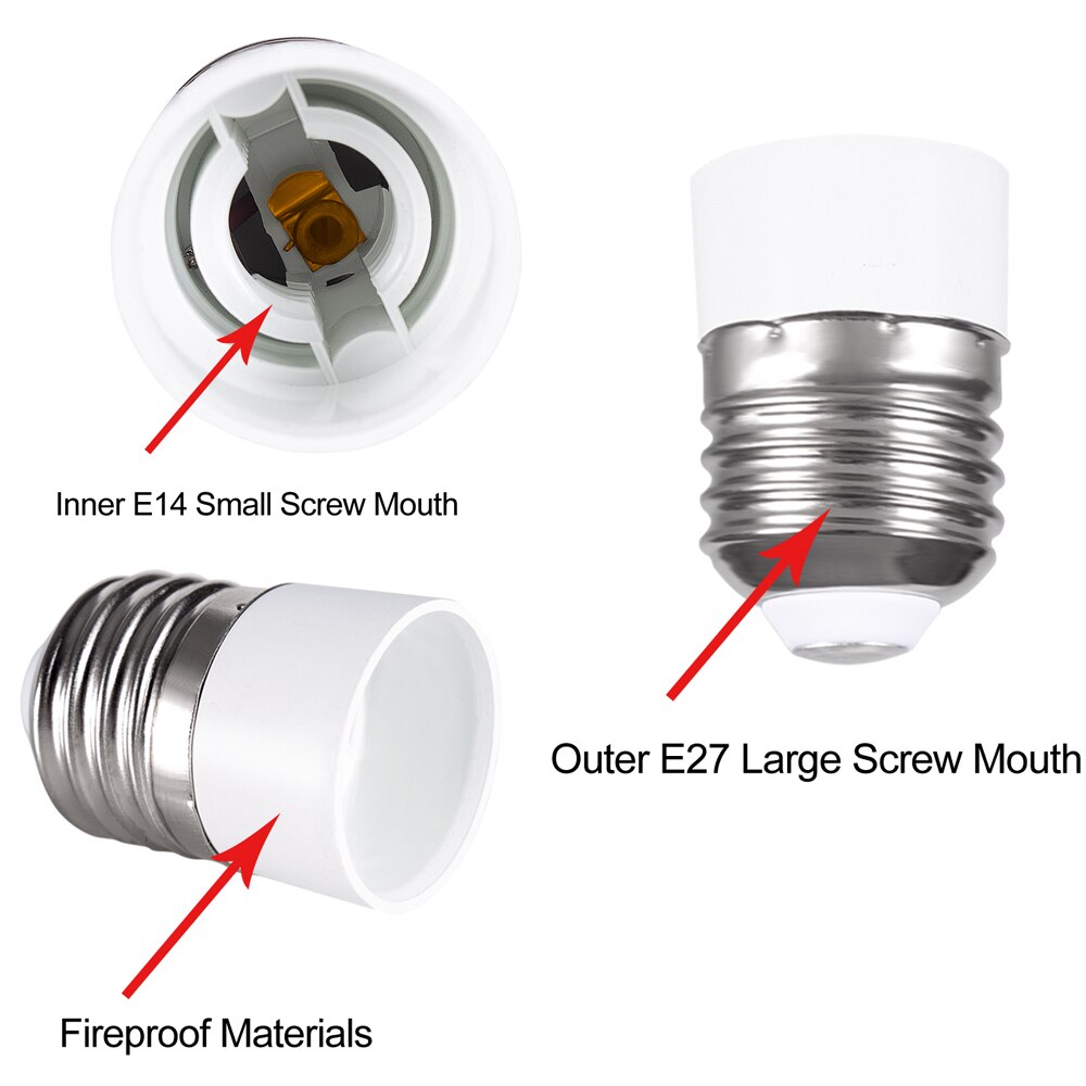 E27 Om E14 Led Lamp Adapter Converter Vlamvertrage... – Grandado