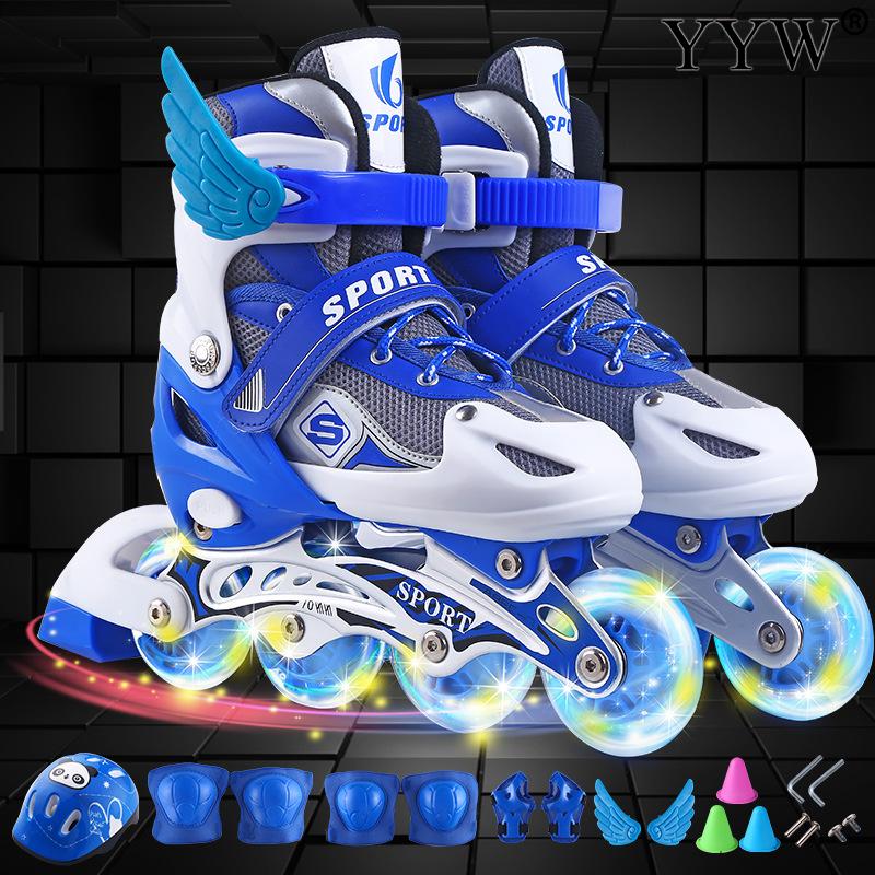 Flashing Roller Skates Inline Kids Child 8 - 14 Ye... – Grandado