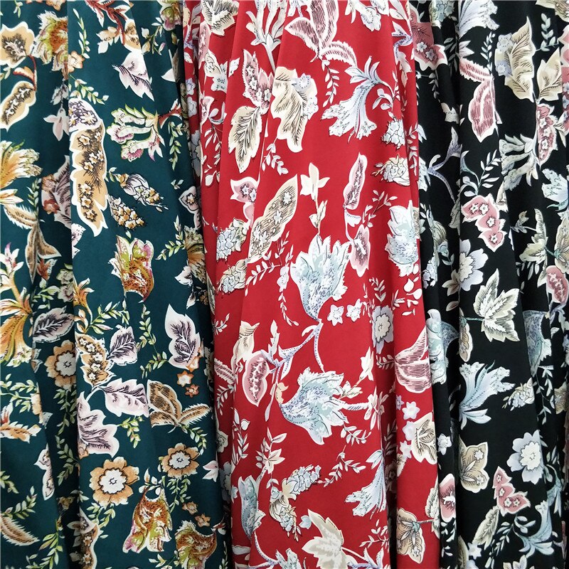 Chiffon Stof Print Ongevoelig Doek Zomer Dragen Dr... – Vicedeal