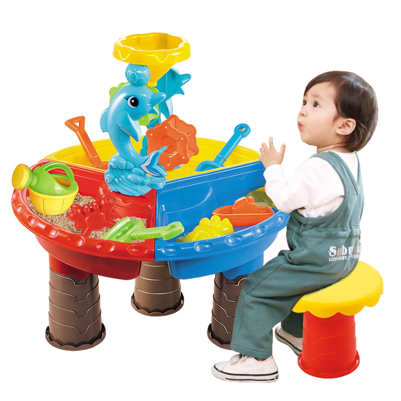 Outdoor Kids Sand And Water Table Play Set Baby Ki... – Grandado
