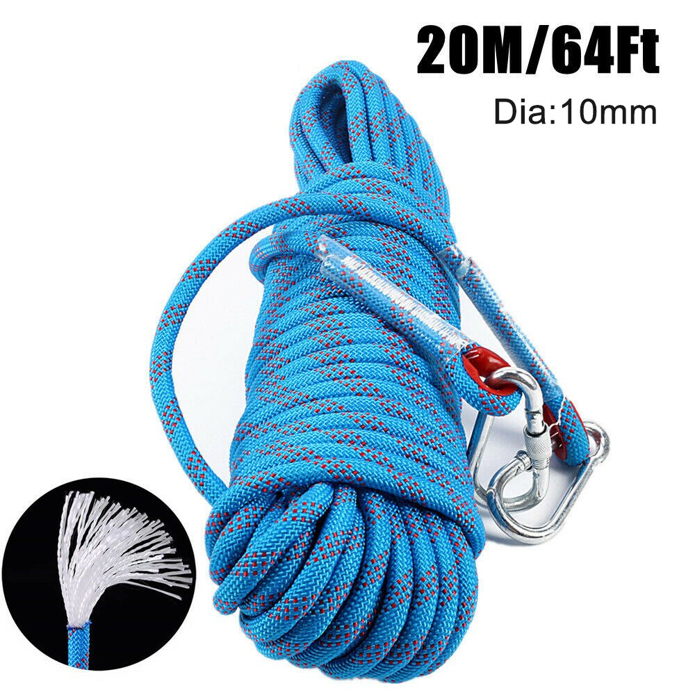 Safety Rope Climb 8mm Rescue Rope 20m High Strengt... – Grandado