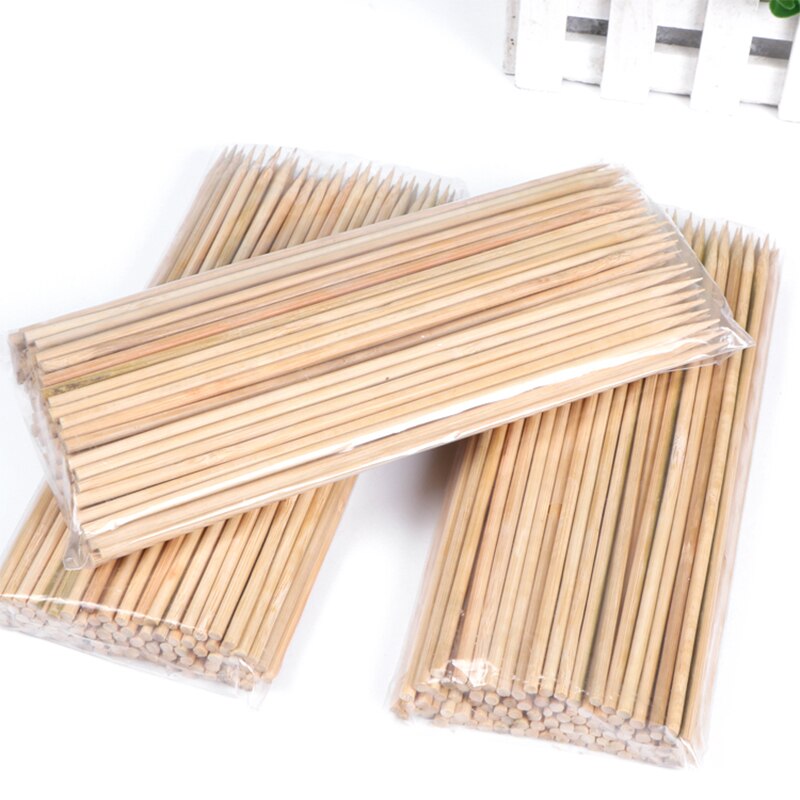 100 Stuks 20Cm X 4Mm Wegwerp Houten Bbq Kebab Spie... – Grandado