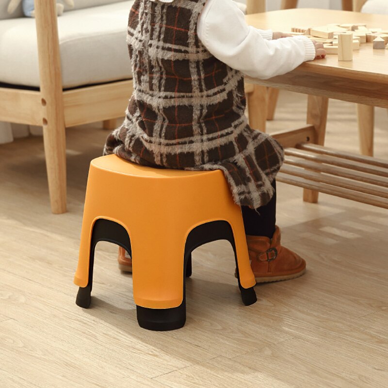 Children Black Thickened Solid Wood Baby Chair Sto... – Grandado