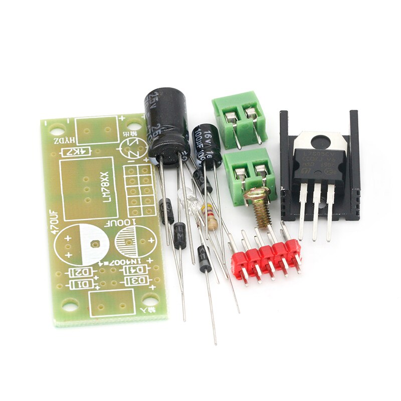 DIY KIT LM7805 L7805 DC/AC Three Terminal Voltage ... – Grandado DIY KIT LM7805 L7805 DC/AC Three Terminal Voltage ... – Grandado