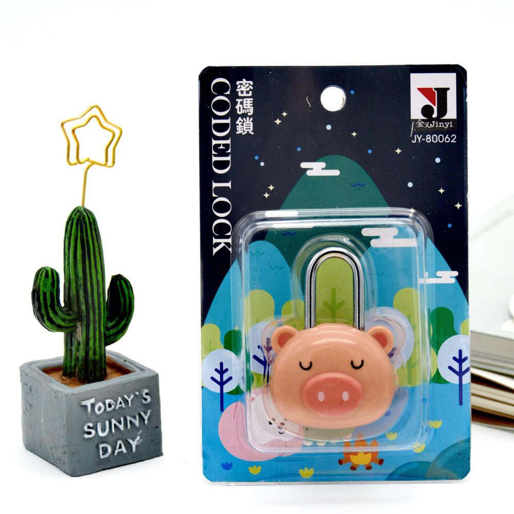 AMYGOJJ LEDtoon Padlock Cute Pig Combination Lock ... – Grandado
