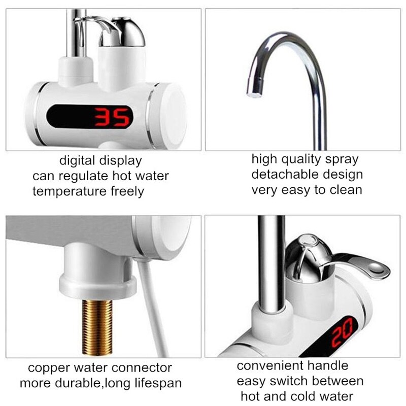 Winter 3000W Temperature Display Instant Water Hea... – Grandado