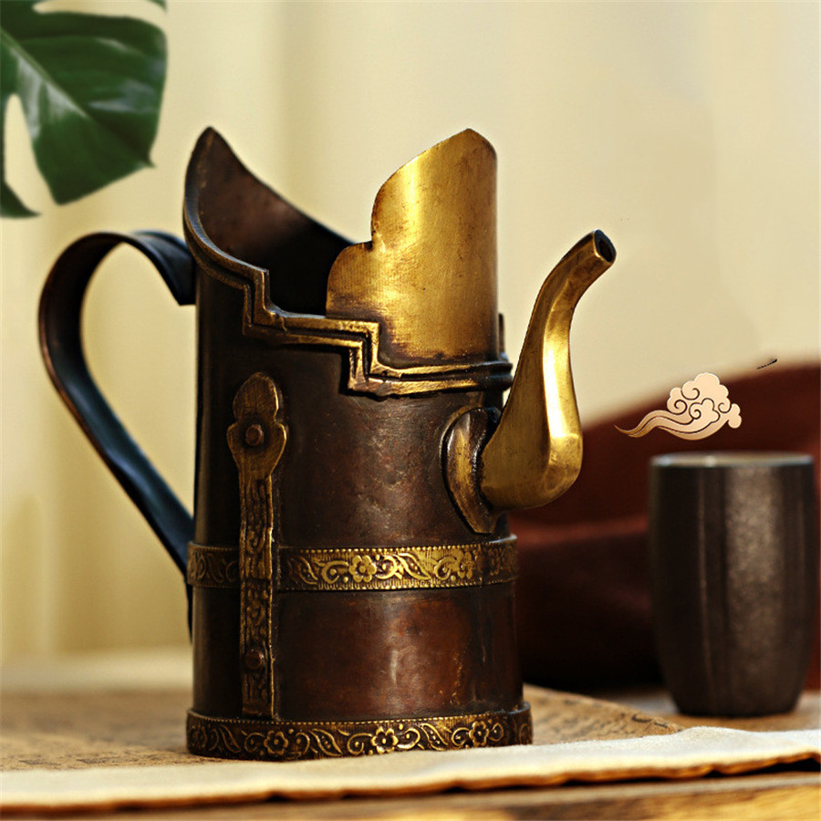 Exquisite Nepalese Buddhism Pure Copper Butter Pot... – Vicedeal