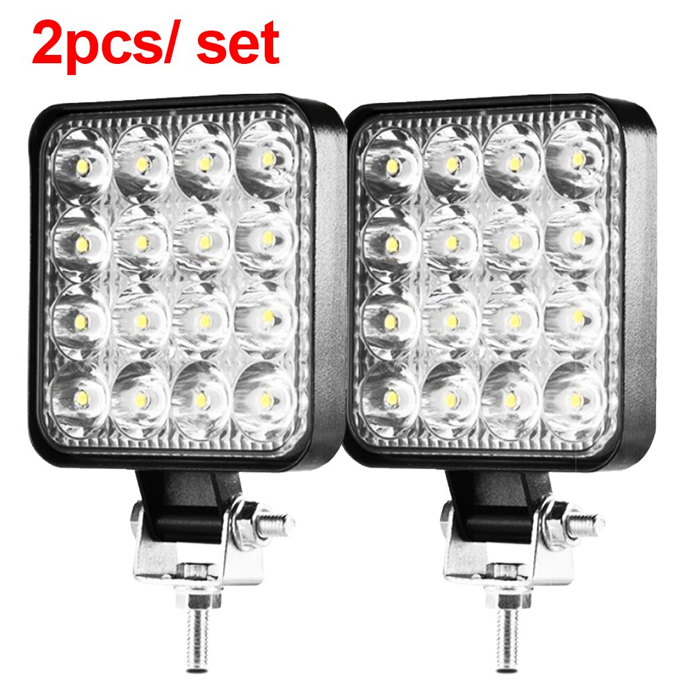 2/4/6 Pcs Mini Led Work Light Bar Square Spotlight... – Vicedeal