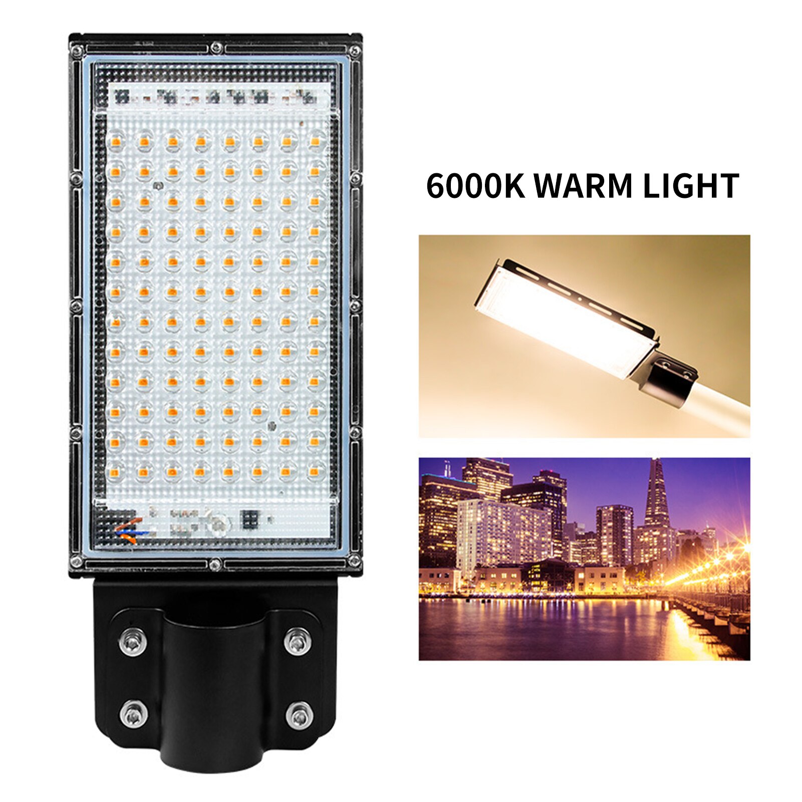 50W 100W 96LEDs Street Light with Mounting Bracket... – Grandado