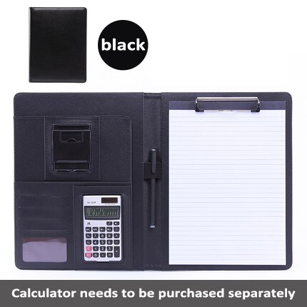 A4 PU Leather Folder Padfolio job executive Multi-... – Grandado