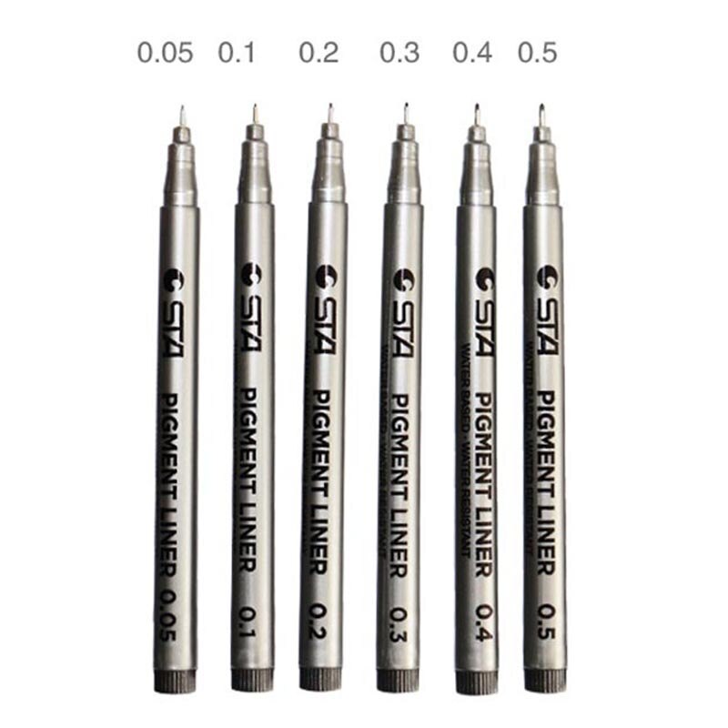 1Pcs Pigment Liner Numbers Brushes Multipurpose Wa... – Vicedeal