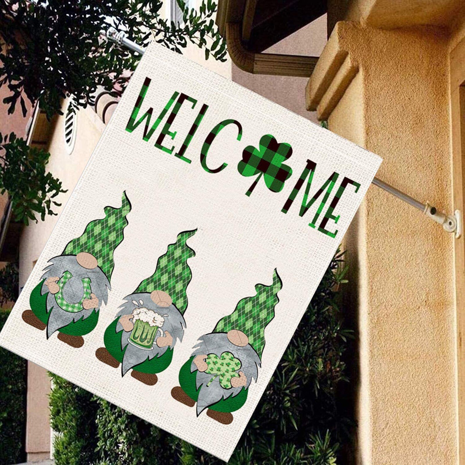 25# Welcome Garden Flag Vintage Double Side Linen ... – Vicedeal