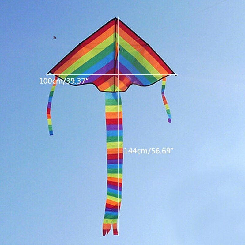 Long Tail Rainbow Kite Outdoor Kites Flying Toys K... – Grandado