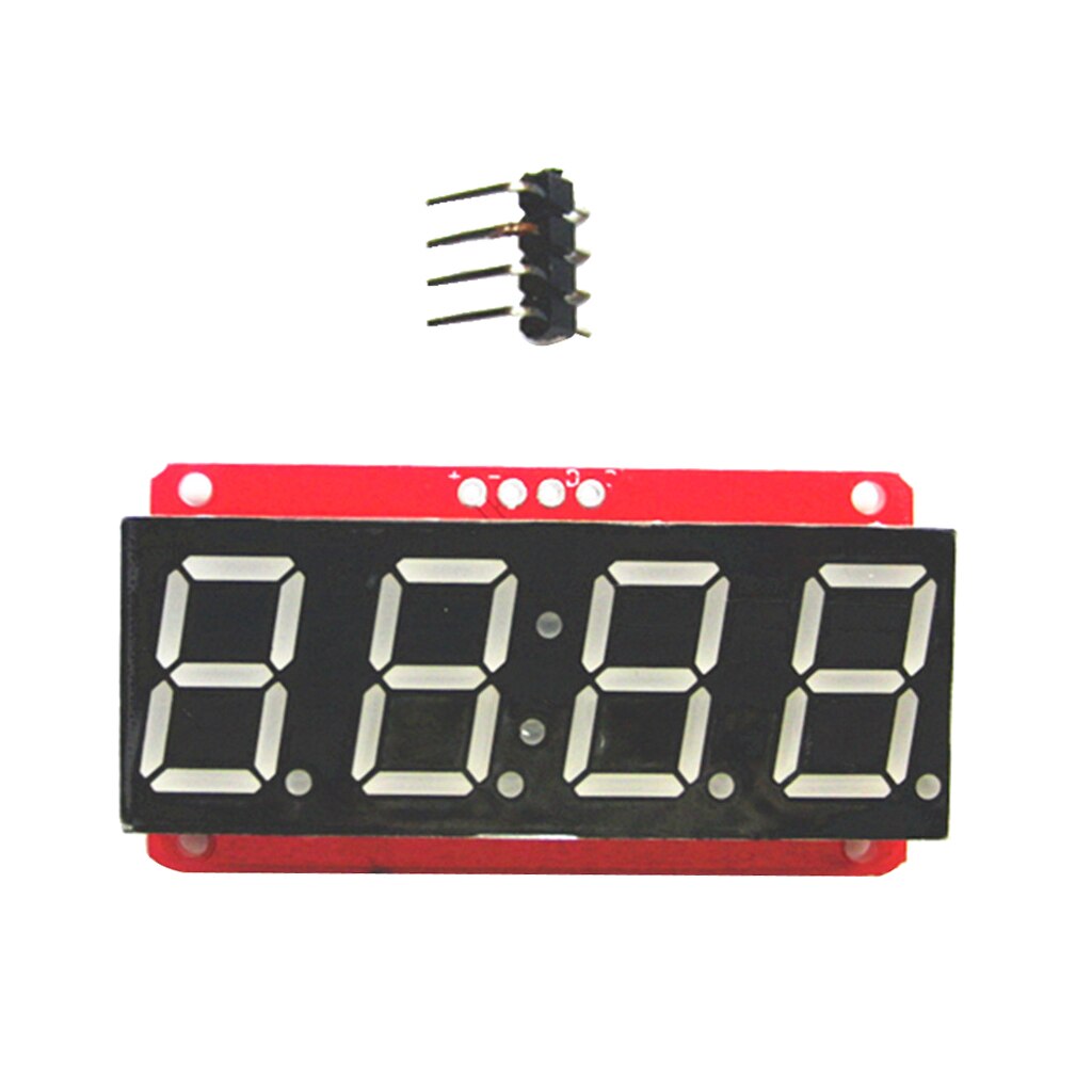 4 Digit 7-Segment 0.56 Inch LED Display HT16K33 I2... – Grandado