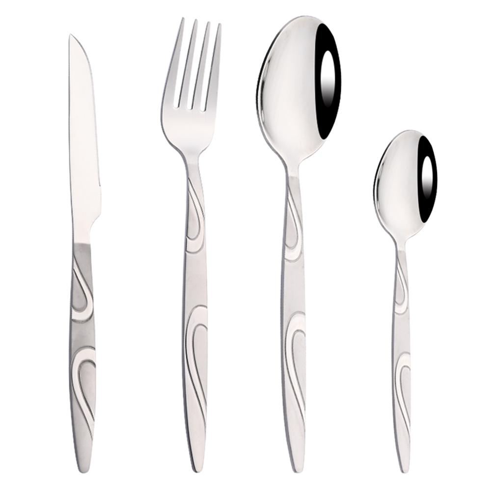 1/2/4/6 Set Western Flatware Dinner Spoon Fork Set... – Grandado